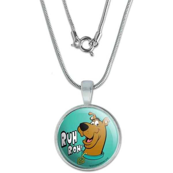 商品名Graphics &amp; MORE スクービー・ドゥー Ruh Roh 0.75インチペンダント スターリングシルバーメッキチェーン付き シルバーGRAPHICS &amp; MORE Scooby-Doo Ruh Roh 0.7...