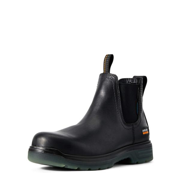 商品名: ARIAT メンズ ターボ チェルシー Csa 防水 カーボントゥ ワークブーツ, ブラック, 7 Wide Ariat Men's Turbo Chelsea CSA Waterproof Carbon Toe Work Boo...