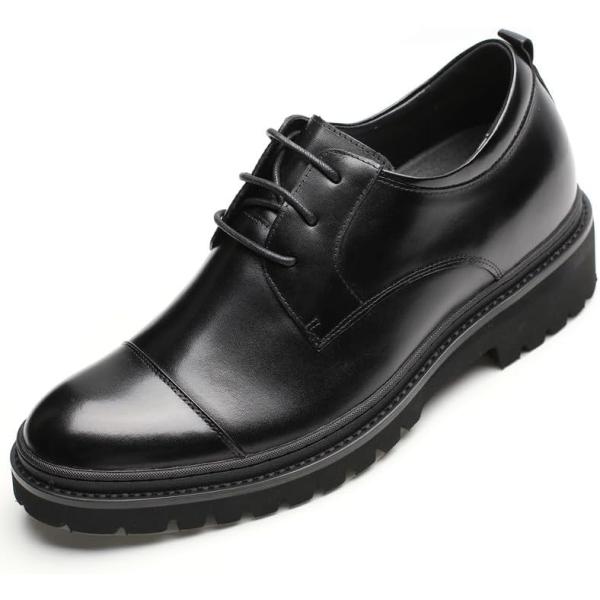 商品名CHAMARIPA メンズ 身長アップ エレベーターシューズ レザー ドレスシューズ インビジブル エレベーテッド オックスフォード 高さ3.54インチ H82241D011D, ブラック - H8224, 9CHAMARIPA Me...