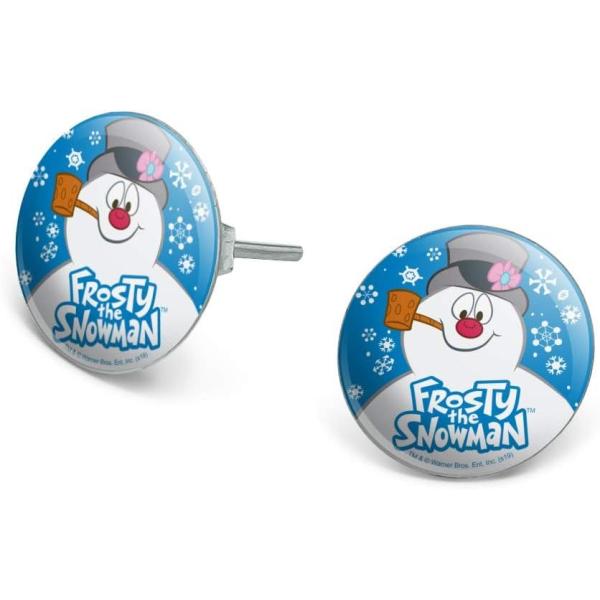 商品名Graphics &amp; More Frosty The Snowman Snowing ノベルティ シルバーメッキ スタッドイヤリングFrosty the Snowman Snowing Novelty Silver Plate...