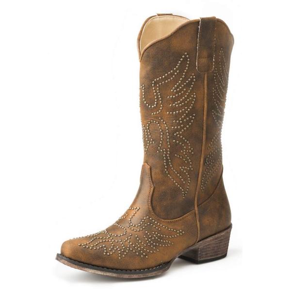 商品名: ROPER Eaglets。 US サイズ: 7.5 カラー: ブラウン Roper Womens Eaglets Boot, Brown, 7.5ブランド: Roper商品サイズ: 7.5高さ: 39.624cm横幅: 31.7...