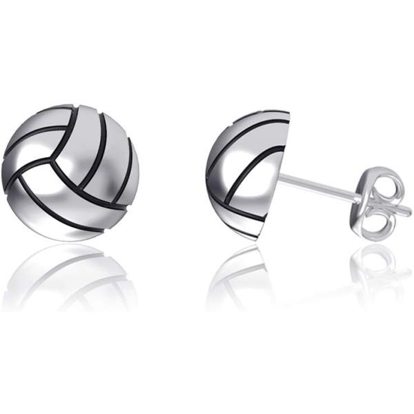 商品名Dayna Designs バレーボールスタッドイヤリング - シルバーバレーボールジュエリーVolleyball Post Earringsブランド：Dayna Designs商品サイズ：高さ：2.5 cm横幅：4.4 cm奥行：4...
