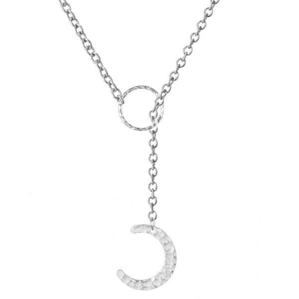 商品名Frodete Long Lariat Moon Necklace Moon Necklace Open Cicle Neckalce Y Necklace For Women (silver)ブランド：Frodete商品サイズ：高さ...