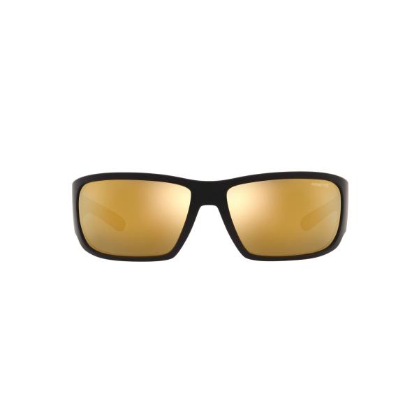 商品名:  Arnette Men's AN4297 Snap II Rectangular Sunglasses, Matte Black/Mirrored Yellow Gold, 64 mmブランド: ARNETTE商品サイズ: 64...