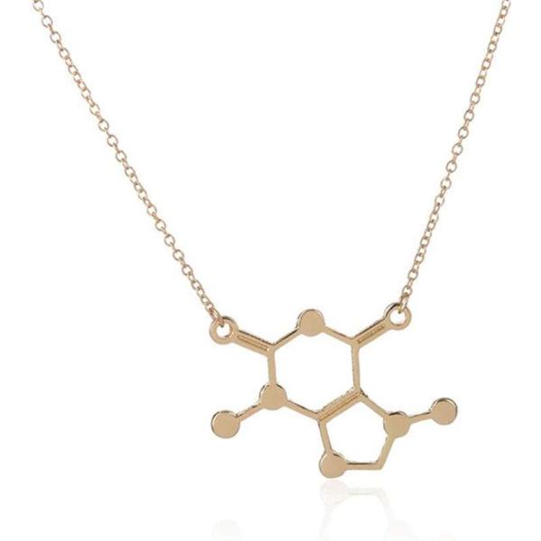 商品名Art Attack Chocolate Molecule Chain Necklace, Caffeine Pendant Charm Gift for Chemistry Science Teacher Professor Gra...