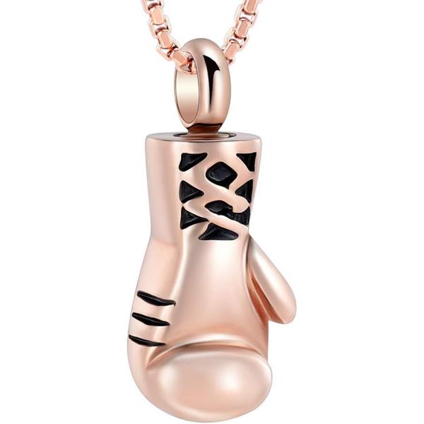 商品名mingkejw 火葬ジュエリー ボクシンググローブ 遺灰用骨壺ネックレス パンク骨壺ペンダント メモリアル記念ジュエリーホルダー 人間のペット用mingkejw Cremation Jewerly Boxing Glove Urn ...