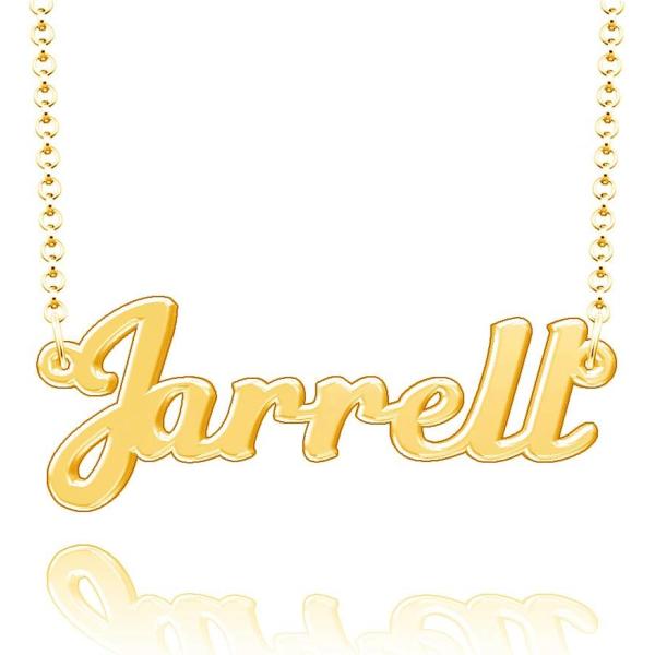 商品名CLY Jewelry Personalized Jarrell Name Necklace Initial Custom Gold Plate Customized Gift for Girlsブランド：CLY Jewelry商品サ...