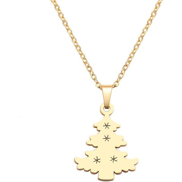 商品名NOUMANDA 幾何学模様クリスマスツリーネックレス ファッションステンレスペンダントジュエリーNOUMANDA Geometric Christmas Tree Necklace Fashion Stainless Pendant...