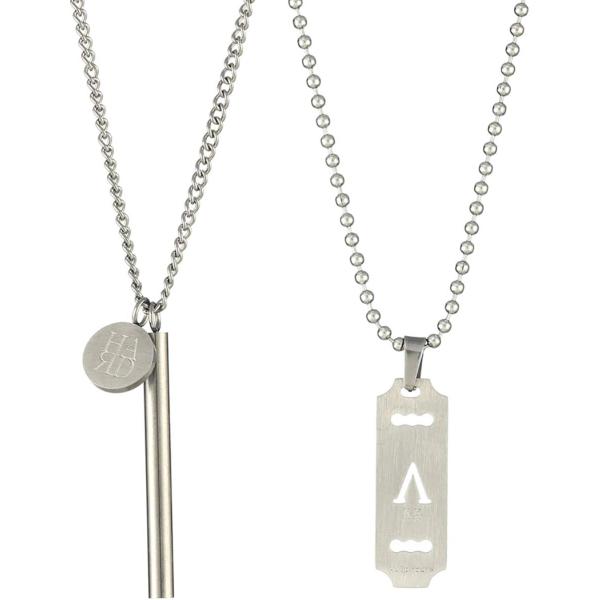 商品名YERTTER グランジチューブバーチョーカーチェーンブレードネックレス スチールレイヤーチェーンチョーカーネックレスセット レイヤードバーペンダント ステートメントネックレス レディース メンズYERTTER Grunge Tube...