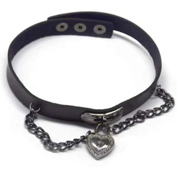 商品名YERTTER 上品でユニークなパンクレイヤリングチェーンチョーカーネックレス ボーホージュエリーセット レイヤーペンダント ステートメントチャンキーチェーンネックレス レディース メンズYERTTER PU Leather Chok...