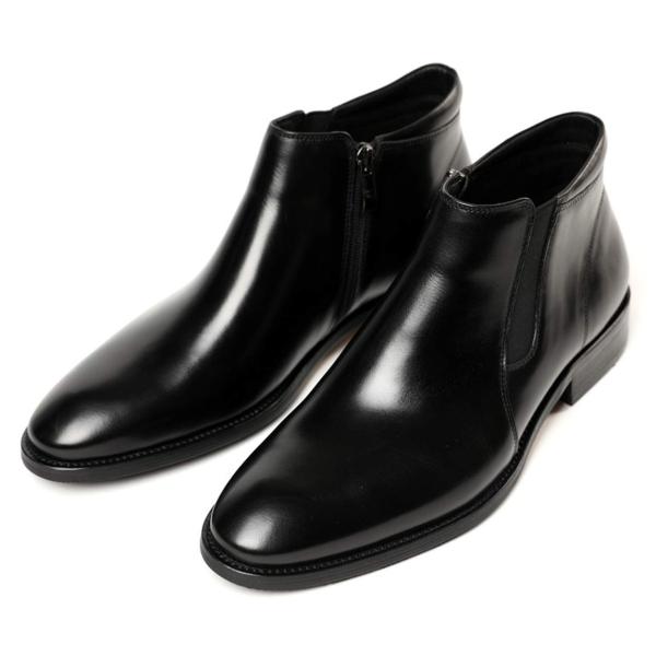 商品名:  Santimon Mens Ziper Casual Dress Boots Leather Formal Men Chelsea Boot Silp on Shoes Black 10ブランド: Santimon商品サイズ: ...