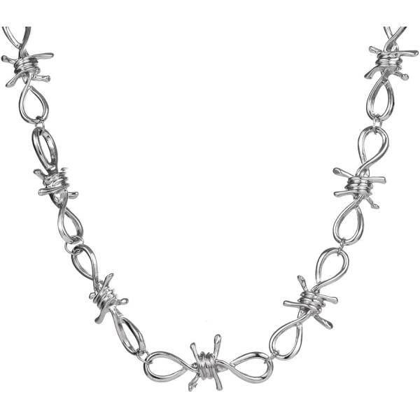 商品名YERTTER ヒップホップ ゴシック ソーンチェーンネックレス パンクスタイル チョーカーチェーンネックレス メンズ/レディースYERTTER Hip Hop Gothic Thorns Chain Necklace Punk St...