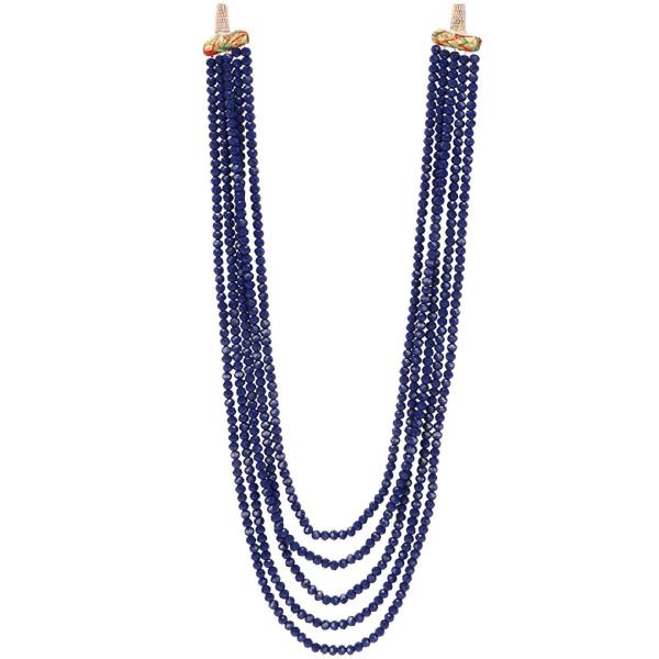 商品名: Saissa 5層マルチストランドクリスタルビーズネックレス レディース ブルー saissa Five Layer Multistrand Crystal Beads Necklace For Girls and Women, ...