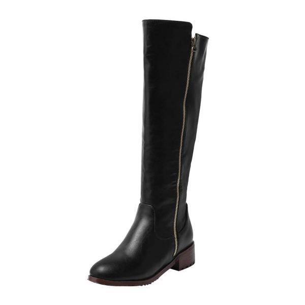 商品名:  LUXMAX Womens Mid Block Heel Knee High Zip Up Riding Boots Size 14 M US,Blackブランド: LUXMAX商品サイズ: 14商品番号: LUXMAX-SN色...