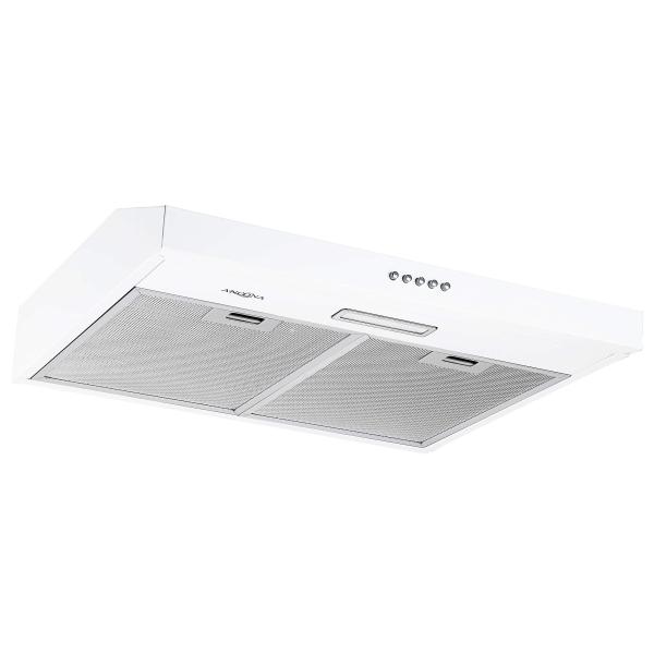 商品名:  Ancona AN-1800 24" 110 CFM Convertible Under Cabinet Range Hood in Whiteブランド: Ancona高さ: 71.12cm横幅: 59.69cm奥行: 22.8...