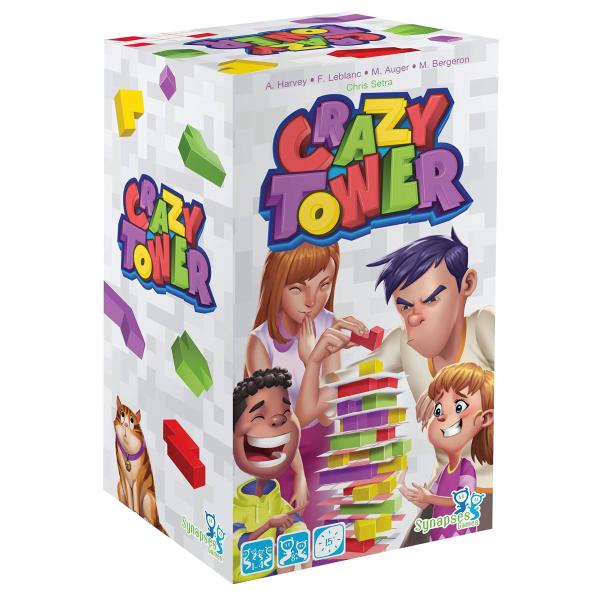 商品名: Crazy Tower Synapses Games: Crazy Tower, Wooden Blocks Tower Building Stacking Kids Game with a Twist of Cards, Avo...
