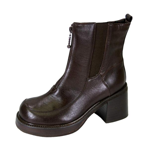 商品名:  Peerage Ronda (B5878W) Women's Wide Width Comfort Leather Dress Booties BROWN 8ブランド: Peerage商品サイズ: 8 X-Wide商品番号: B...