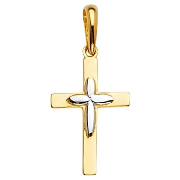 商品名PRECIOUS STARS 14k Two-tone Gold Religious Cross Pendantブランド：PRECIOUS STARS商品サイズ：高さ：10.2 cm横幅：17.8 cm奥行：30.5 cm重量：544...