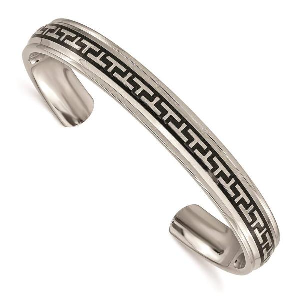 商品名:  Ryan Jonathan Fine Jewelry Titanium Black Rubber Design Cuff Bangle Bracelet, 7.5"ブランド: Ryan Jonathan Fine Jewelry...