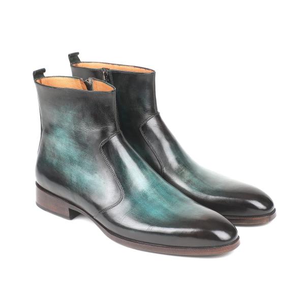 商品名:  Paul Parkman Turquoise Burnished Side Zipper Boots (ID#BT487TRQ)ブランド: Paul Parkman商品サイズ: 13.5商品番号: 色: Turquoise海外の...