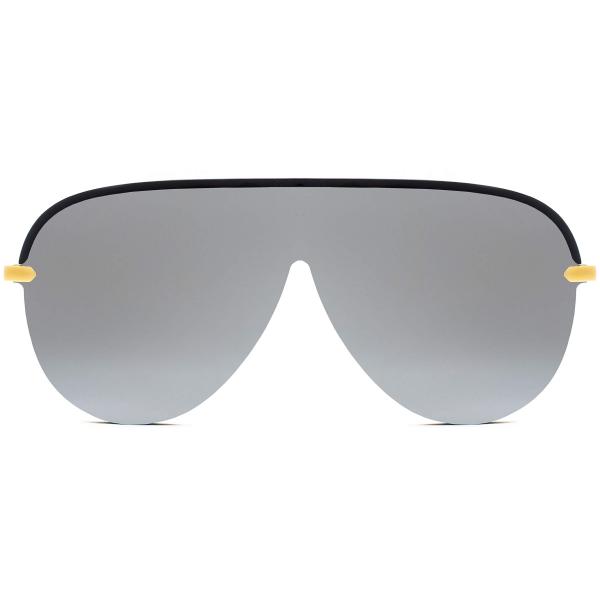 商品名:  NYS Collection Jacobus Street Shield Metal Sunglasses (Gold Metal Frame/Siliver Mirrored Lens)ブランド: NYS Collection...