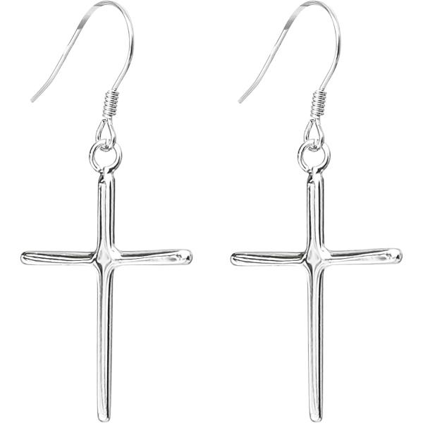 商品名Hiqmic 925 Sterling Silver Cross drop Earrings Ear Stud Hoops Fashion Jewelry Gifts for Women_WK90135ブランド：Hiqmic商品サイズ...