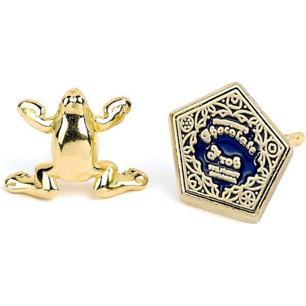 商品名公式 ハリーポッター チョコレートフロッグ ゴールドメッキ スタッドイヤリング WES0157Official Harry Potter Chocolate Frog Gold Plated Stud Earrings WES0157...