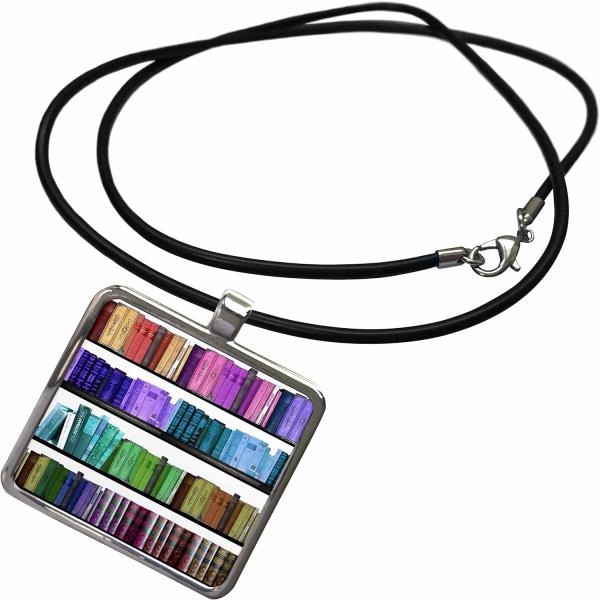 商品名3dRose InspirationzStore Rainbows - Colorful bookshelf books - Rainbow bookshelves - reading book geek library nerd -...