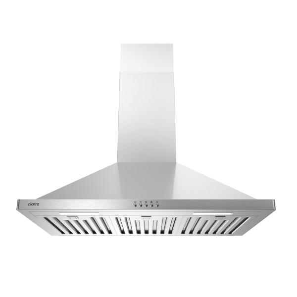 商品名:  CIARRA Range Hood 30 inch Wall Mount Chimney Hood Range 450 CFM Ducted and Ductless Kitchen Hood Vent in Stainless...