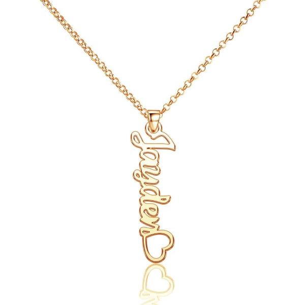 商品名LoEnMe Jewelry ゴールドメッキ 名前カスタムスクリプトレターネックレス シルバーLoEnMe Jewelry Gold Plated Customized Necklace Personalized Womens Ste...