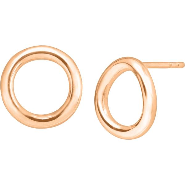 商品名Silpada 「カルマ」オープンサークルスタッドイヤリング スターリングシルバーSilpada 'Karma' Open Circle Stud Earrings, 14K Rose Gold-Plated Sterling Sil...