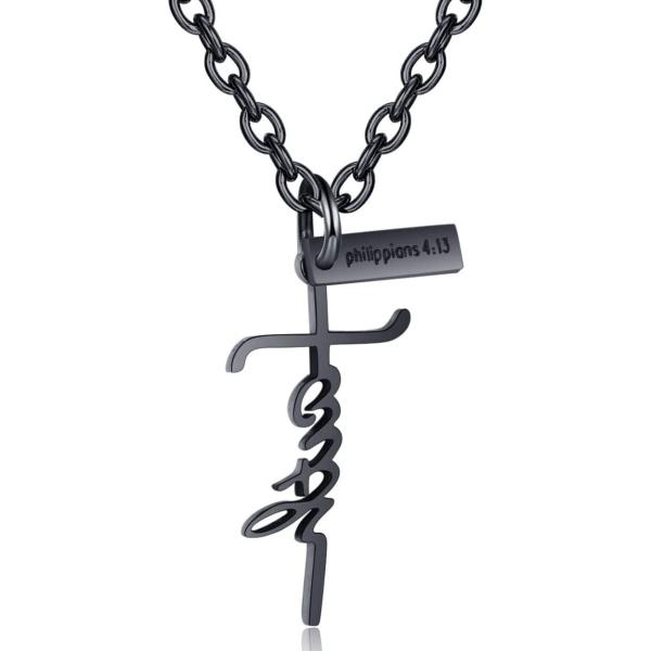 商品名Rehoboth ""Faith &amp; God in My Heart Faith Hope Love ファッションクロスペンダントネックレス ガールズ ボーイズ メンズ レディース 22ステンレススチールチェーン インチReh...