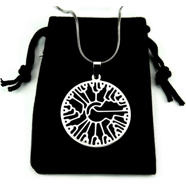 商品名植物由来樹ネックレス 20インチチェーン 純304ステンレススチール 進化的な生物学 生命の樹 祖先ジュエリーPhylogenetic Tree Necklace, 20"" Chain, Pure 304 Stainless Ste...