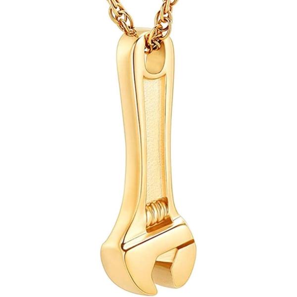 商品名CoolJewelry 骨壺ネックレス 遺灰ツール レンチ 火葬ジュエリー メモリアル記念ペンダントチャームCoolJewelry Urn Necklace for Ashes Tool Wrench Cremation Jewelr...