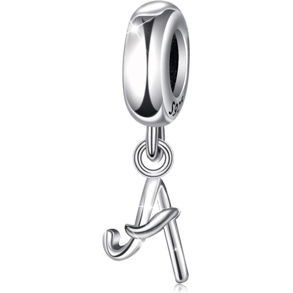 商品名Vito スターリングシルバー イニシャルチャーム A~Z文字 ダングルビーズ - パンドラ/女性/ヨーロッパ/ブレスレット/ネックレスにフィット - 26アルファベット/DIYネームジュエリーギフトVito 925 Sterling...
