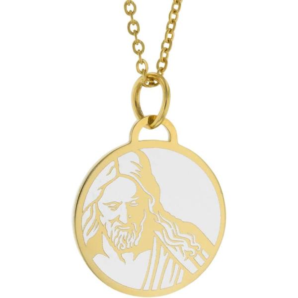 商品名LDS Bookstore Christus Necklace - Close (Gold, stainless-steel)ブランド：LDS Bookstore商品サイズ：商品番号：色：Gold素材：Metal