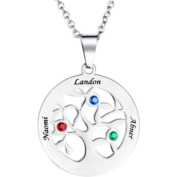 商品名Bo Yi Necklaces for Women, Name Necklace Personalized December Birthstone Jewelry Custom Necklaces Birthstone Necklac...