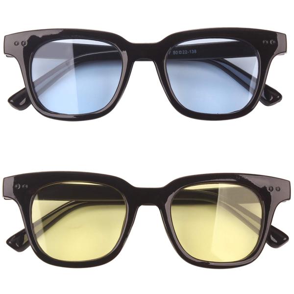 商品名: Bestum インスパイア スクエア サングラス リベット付き 色付きレンズ UV400 US サイズ: M カラー: ブラック Bestum Inspired Square Sunglasses With Rivets Tint...