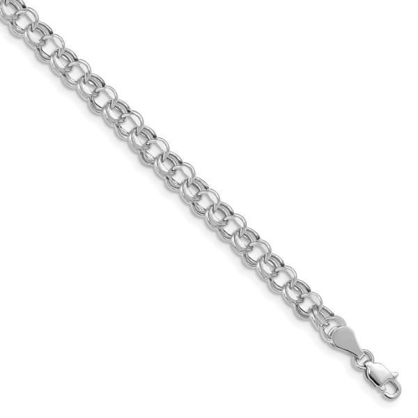 商品名:  14k White Gold Lite 5mm Double Link Charm Bracelet 7.25in style WSD1-7.25ブランド: Generic商品サイズ: 7.25 inches商品番号: WSD1...