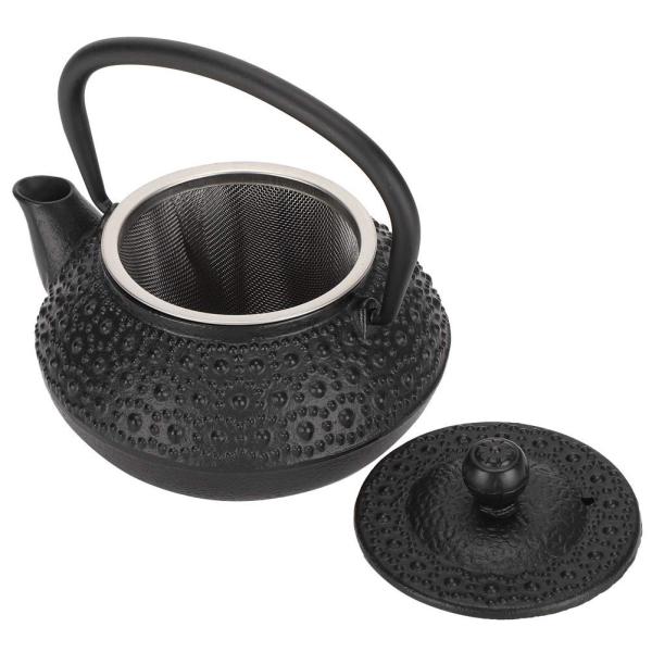 商品名: 日本鉄瓶 鋳鉄ティーポット 10オンス レインドロップスタイル ティーケトル ステンレススチールインフューザー付き 茶葉 Japanese Tetsubin Cast Iron Teapot, 10oz Raindrop Styl...