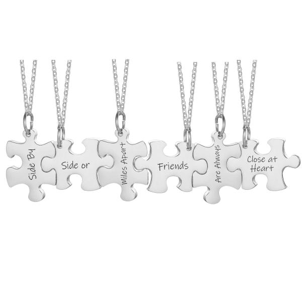 商品名:  SHNIAN BFF Friendship Necklace for 6-Side By Side or Miles Apart,Friends Are Always Close at Heart Friendship Matc...