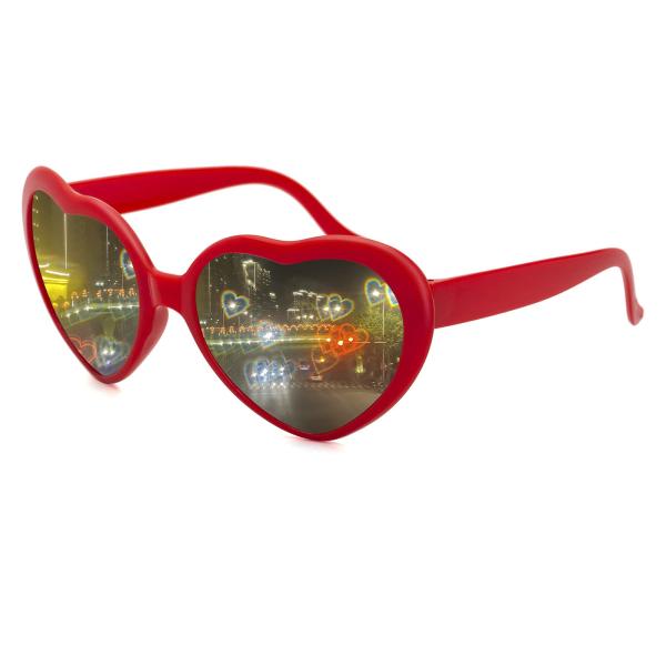 商品名:  Heart Sunglasses Heart Effect Diffraction Glasses Festival Party Rave Light Accessories Heart Glasses UV400 Protec...