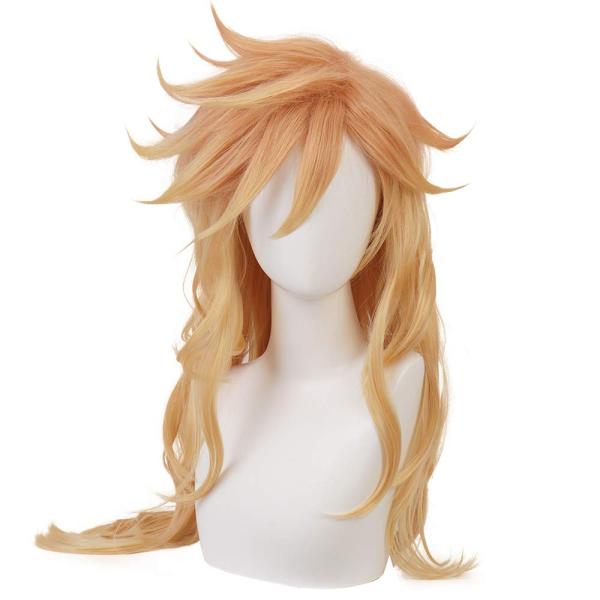 商品名:  Qiancoshair Douma Long Orange Ombre Anime Cosplay Wig for Demon Slayer Kimetsu No Yaiba Women Costume Wig (Douma)ブ...