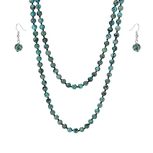 商品名: xinpeng 8mm 天然石 ジェムストーン 多層 ロングビーズネックレス 47インチ ラップブレスレット ハンドメイド ジュエリー ギフト レディース メンズ xinpeng 8mm Natural Stone Gemston...