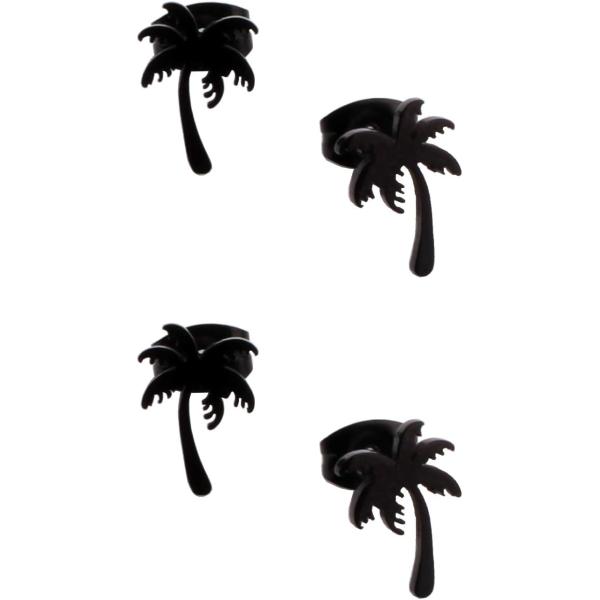 商品名Palm Tree Stud Earrings 2 Pairs Stainless Steel Tiny Beach Palm Tree Stud Earrings Summer Vacation Jewelry (Palm Tree...