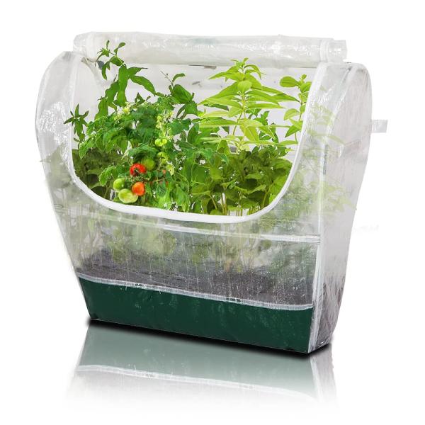 商品名: HOMEGROWN-PRO ポータブルミニ屋内温室 - 屋外&amp;屋内ガーデニングに最適な温室、24インチ×22インチ×12インチ 屋外用の小型で頑丈なグリーンハウス - ハーブ用の理想的なグリーンハウスプランター HOMEG...