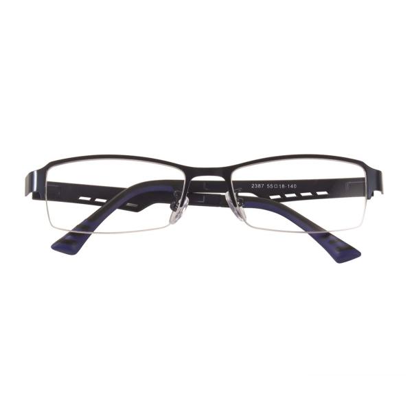 商品名:  LOOVIT Titanium Half Rim Glasses Frame Optical Eyeglasses Metal Rectangle Frame with Spring Hinges for Men Women (...