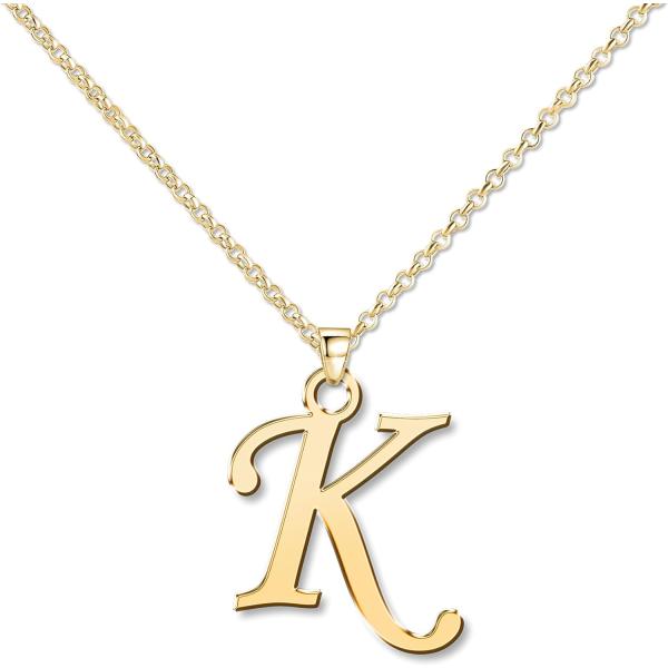 商品名CandyCharms スターリングシルバーペンダント カスタマイズプレート 名前入りネックレス 女性やカップルへのギフトに シルバーCandyCharms Custom Initial Alphabet Monogram Name ...