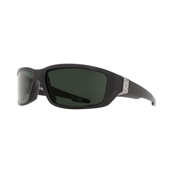 商品名: 偏光スポーツサングラス SPY Dirty Mo Rectangle Sunglasses for Men + BUNDLE with Designer iWear Eyewear Kit (Black/Green, 61)ブラン...