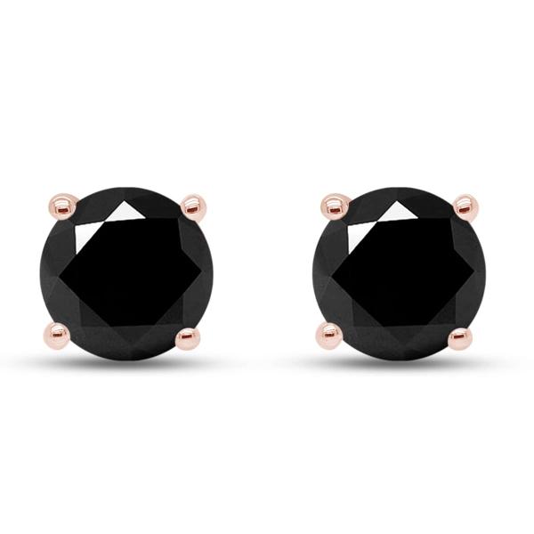 商品名: SAVEARTH DIAMONDS 10Kゴールドポスト 2CTTW 6.5mm ブラックモアッサナイト 人工ダイヤモンド 模造ダイヤモンド ソリティア スタッドピアス スターリングシルバー プッシュバック レディース, ジェムス...